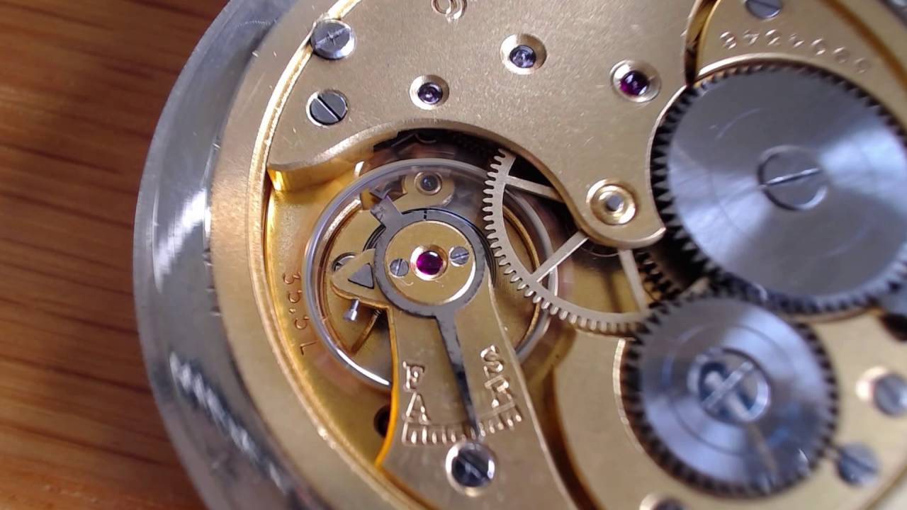 1916-1922 Omega Pocket Watch 35.5 L Calibre Balance Wheel - YouTube