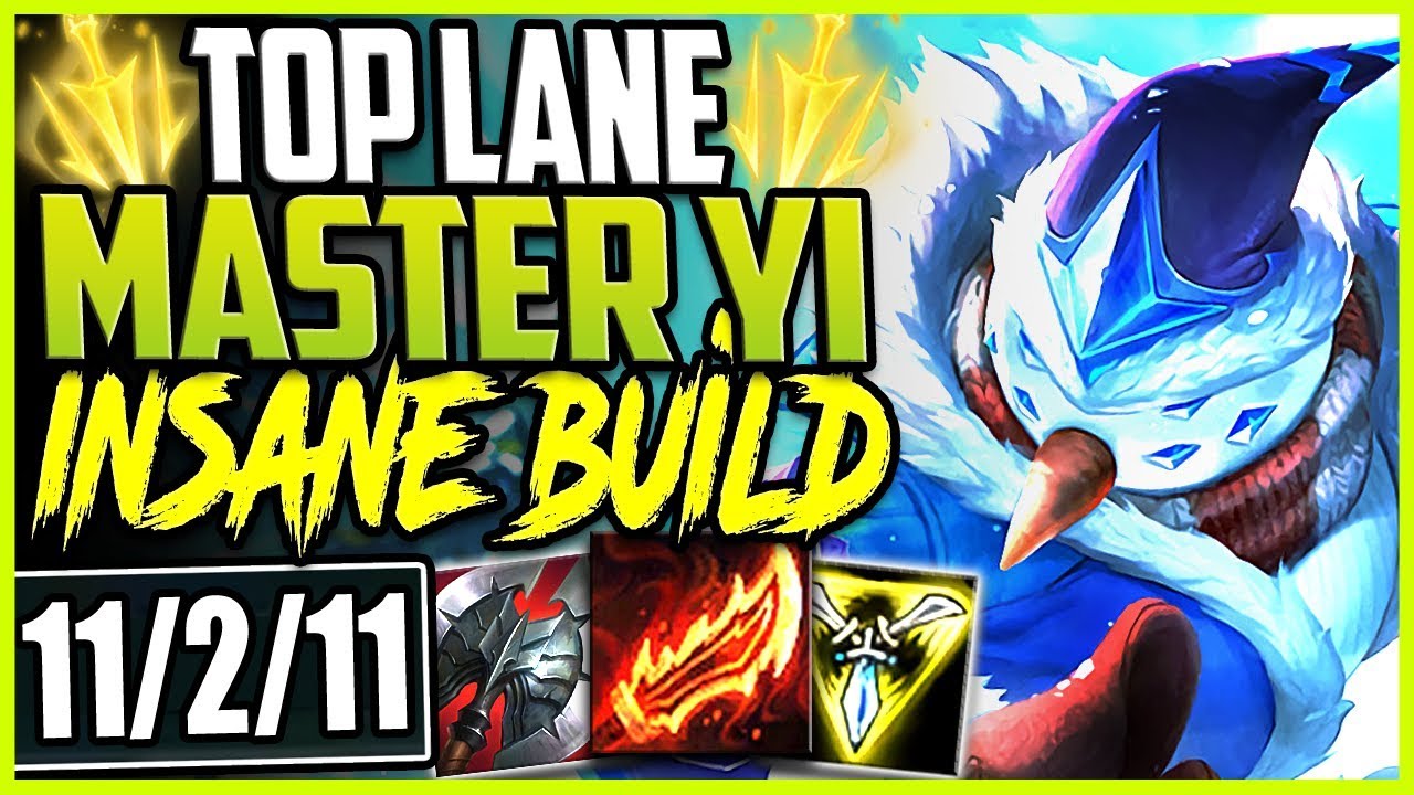 TOP LANE SNOWMAN MASTER YI | 3000HP & ONESHOTS? INSANE BUILD | LoL Top ...