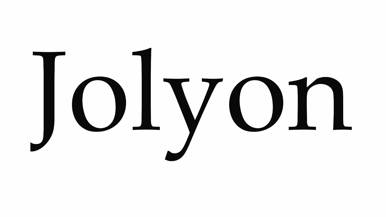 How to Pronounce Jolyon - YouTube