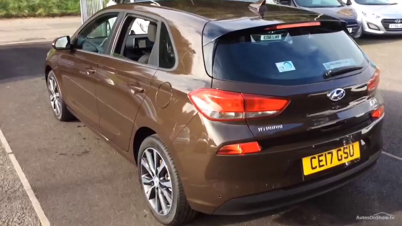 HYUNDAI I30 T-GDI SE NAV BROWN 2017 - YouTube