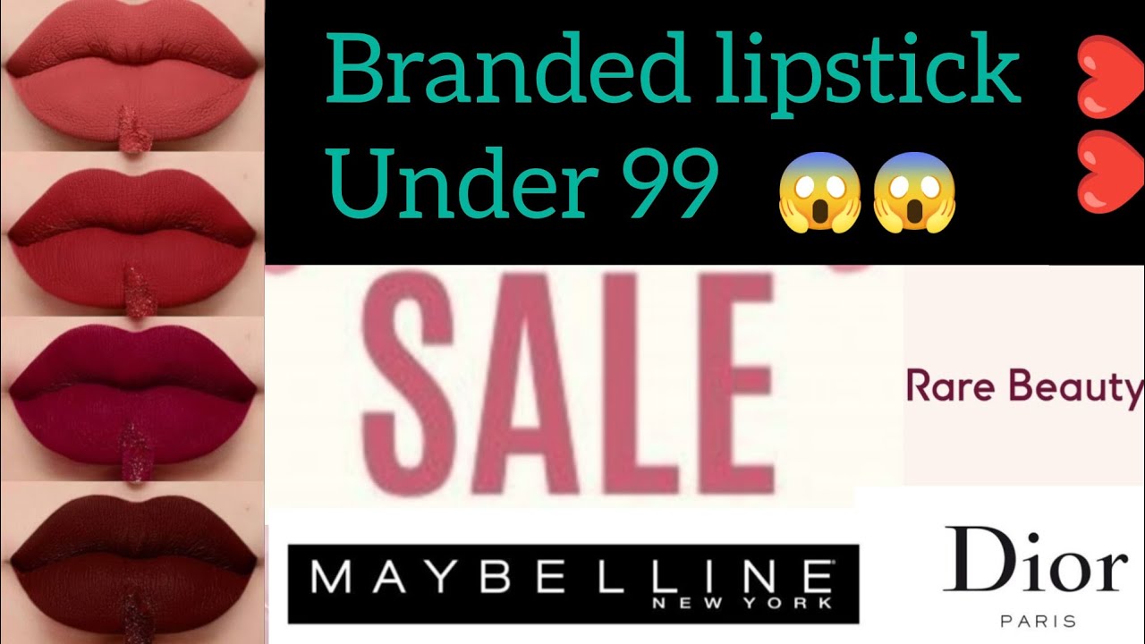 Branded liquid lipstick sale under 99 || *MyGlamm lipstick haul*💋 - YouTube