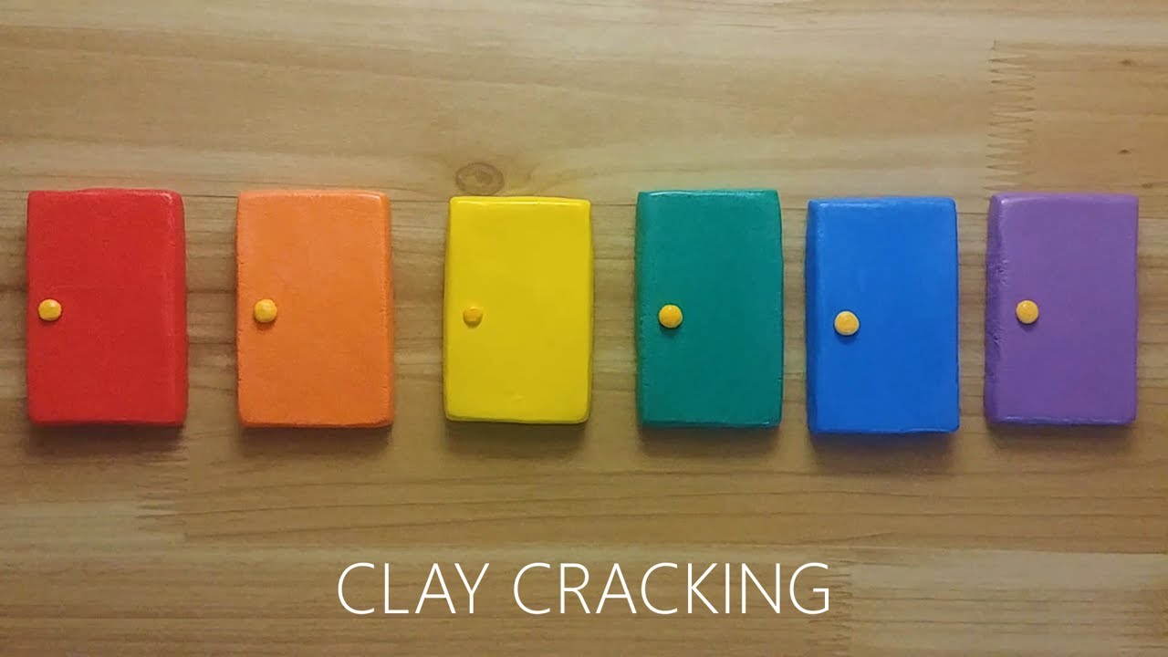 Rainbow door clay cracking 무지개 문 점토 부수기 - YouTube