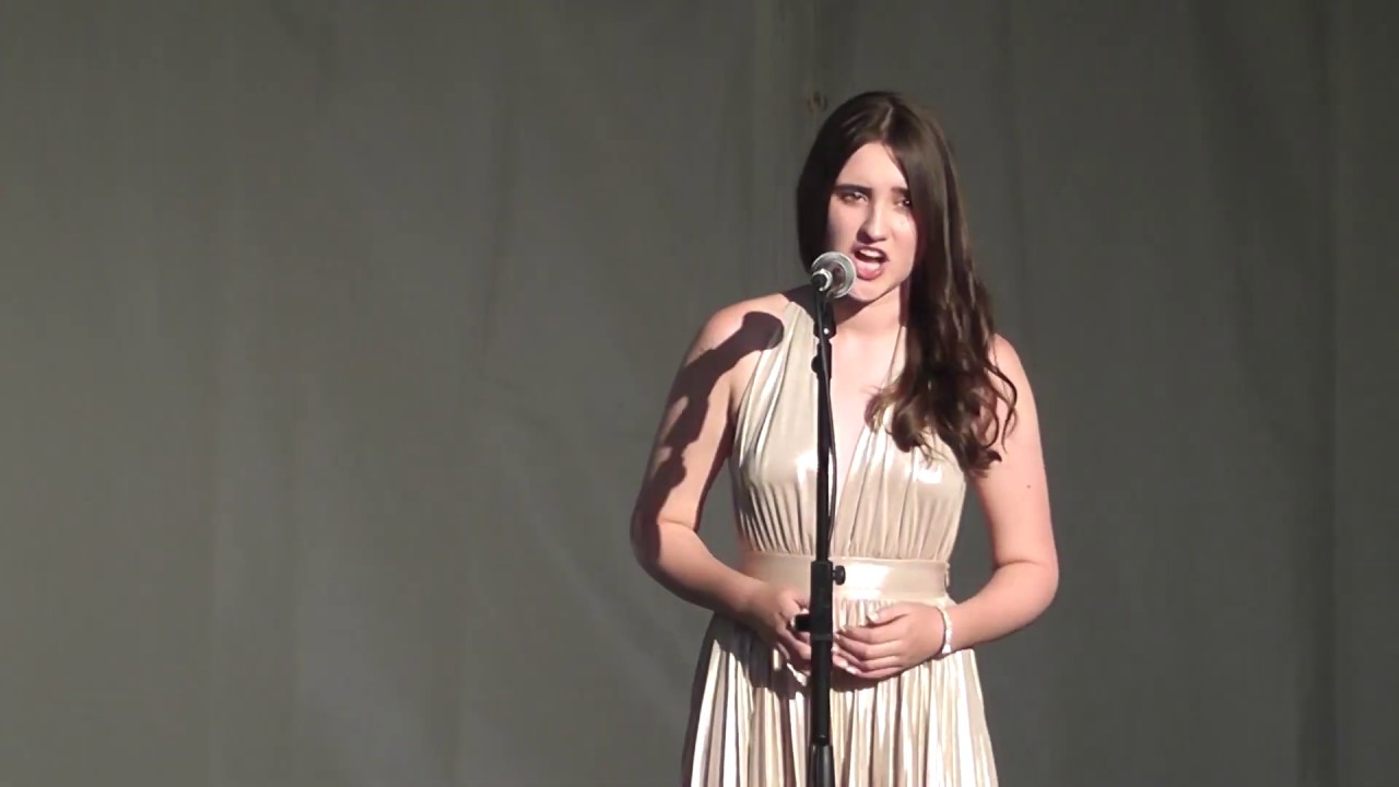 Female Singer in Satin Dress - YouTube