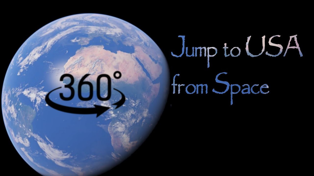Epic Jump to USA from Space | Washington | Jump from Space | 360° Video ...