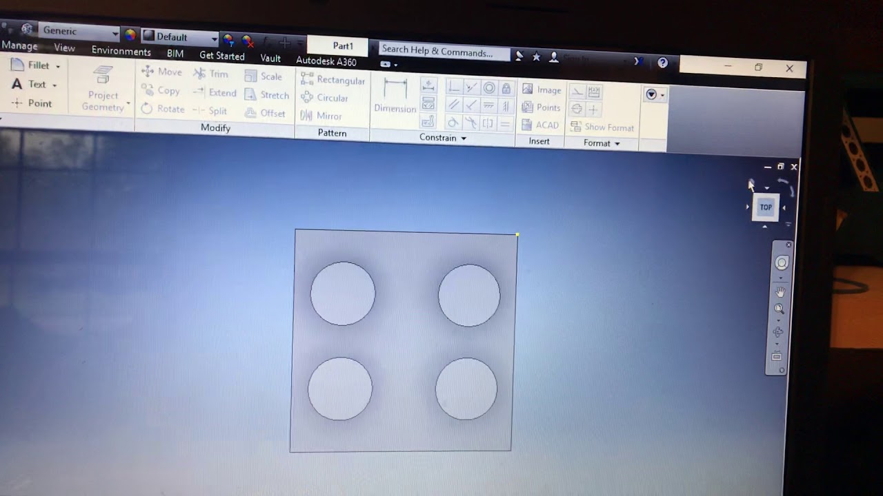 Autocad Lego brick Inventor Project - YouTube