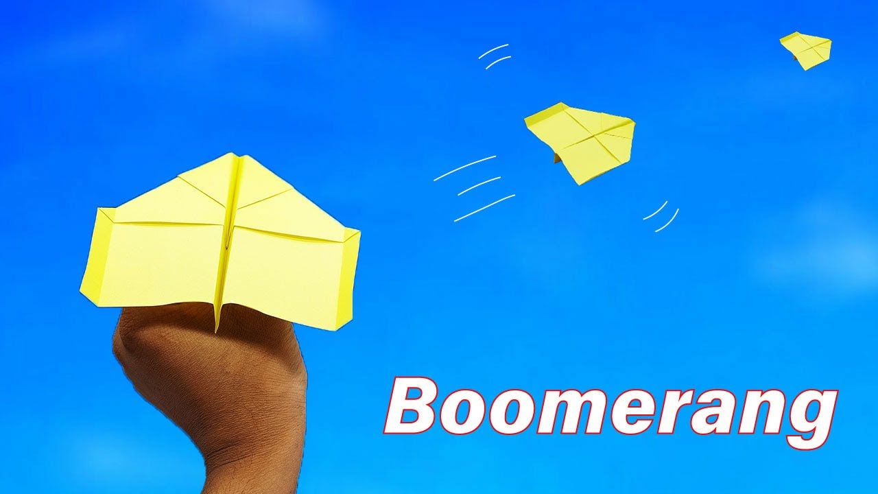 Flying a Boomerang Paper Plane - How to Make an Airplane that Work Like ...