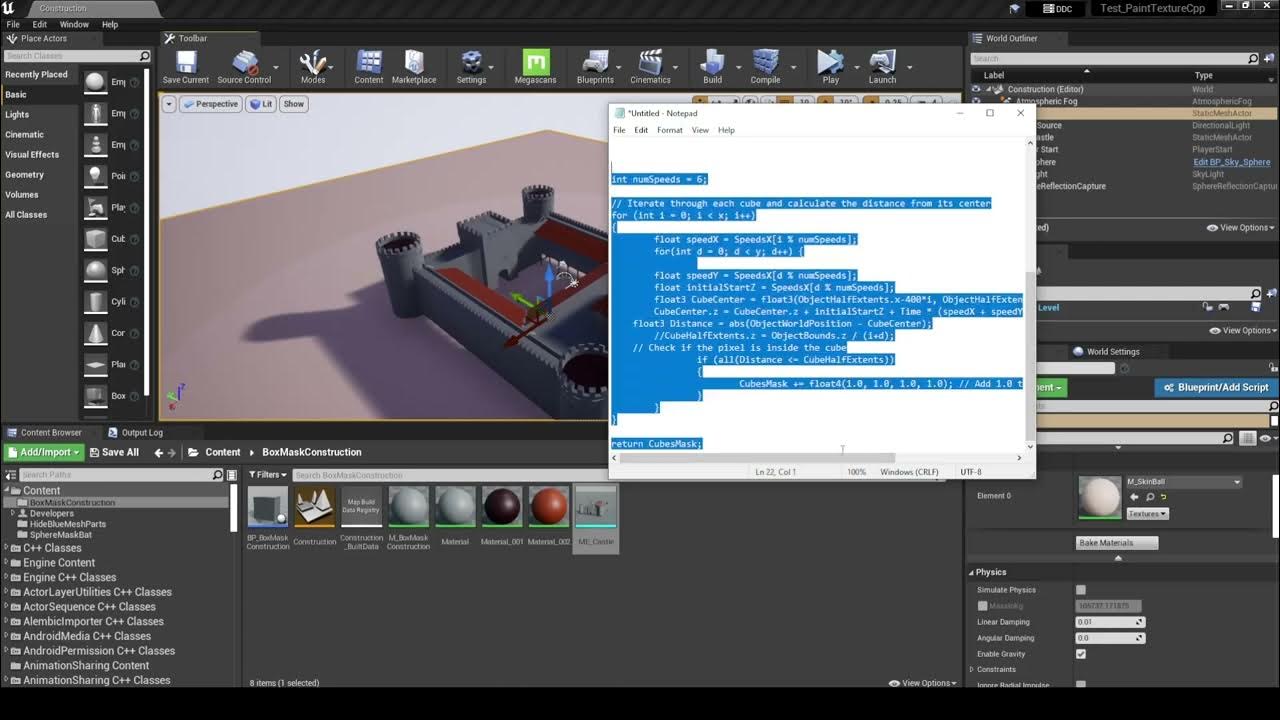 Unreal Engine - Building Construction effect using material shader HLSL alone - YouTube