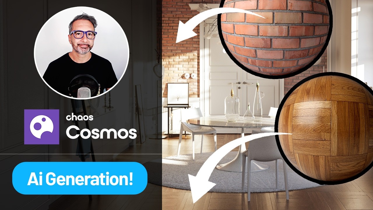 AI Materials - Cosmos for Corona & V-Ray [ 🔥 NEW FEATURE! ] - YouTube