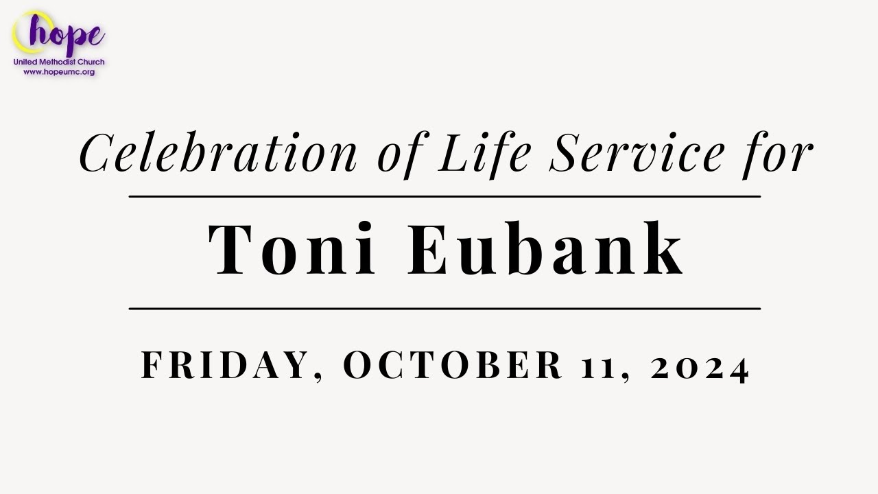 Celebration of Life Services For Toni Eubank - YouTube