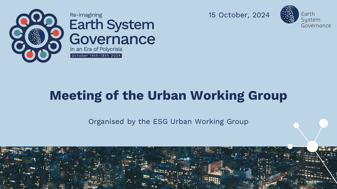 Meeting of the Urban Working Group - YouTube