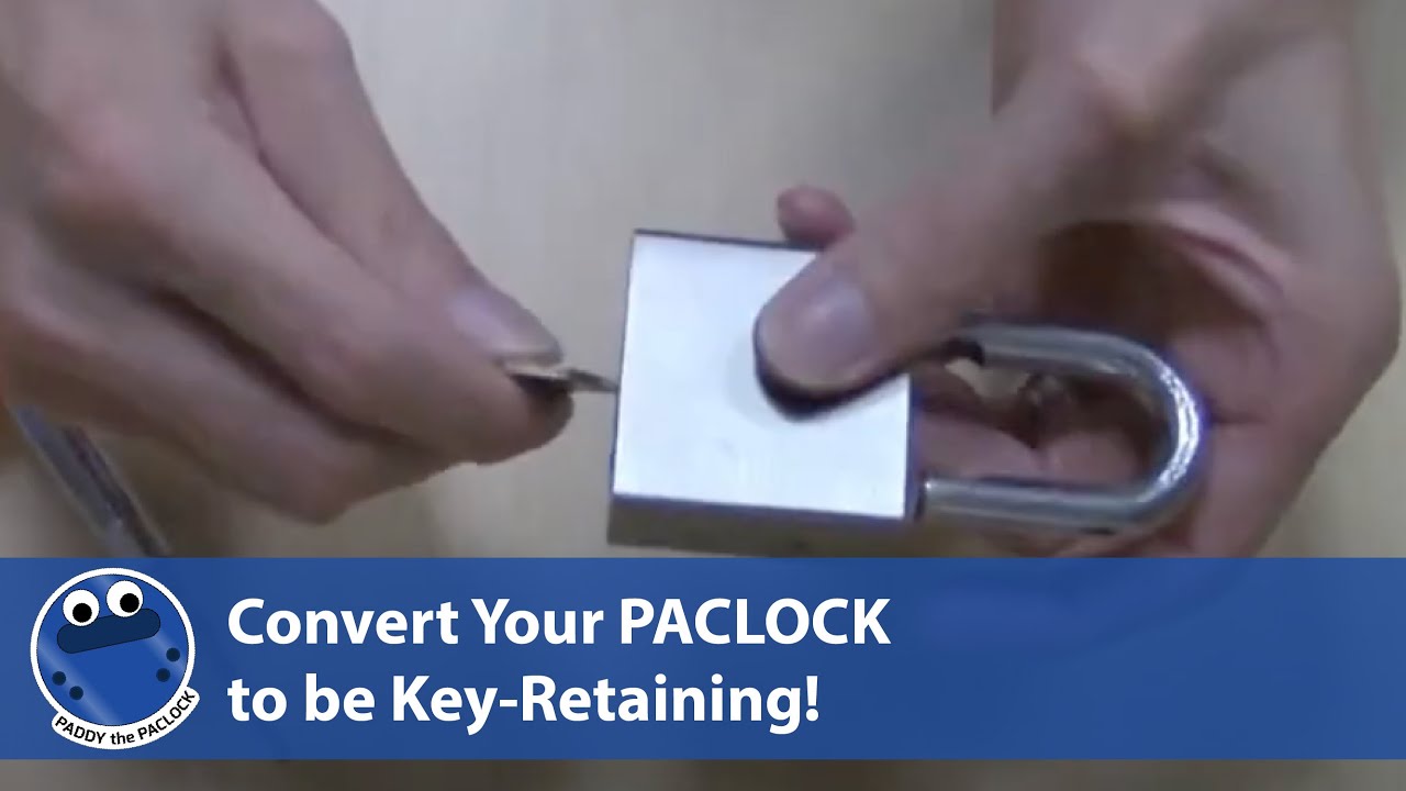 Converting your non-key retaining lock to key retaining - YouTube
