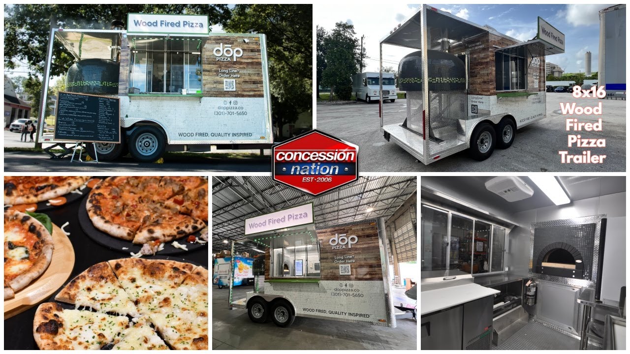 8x16 Wood Fired Pizza Trailer | DOP Pizza | Concession Nation - YouTube