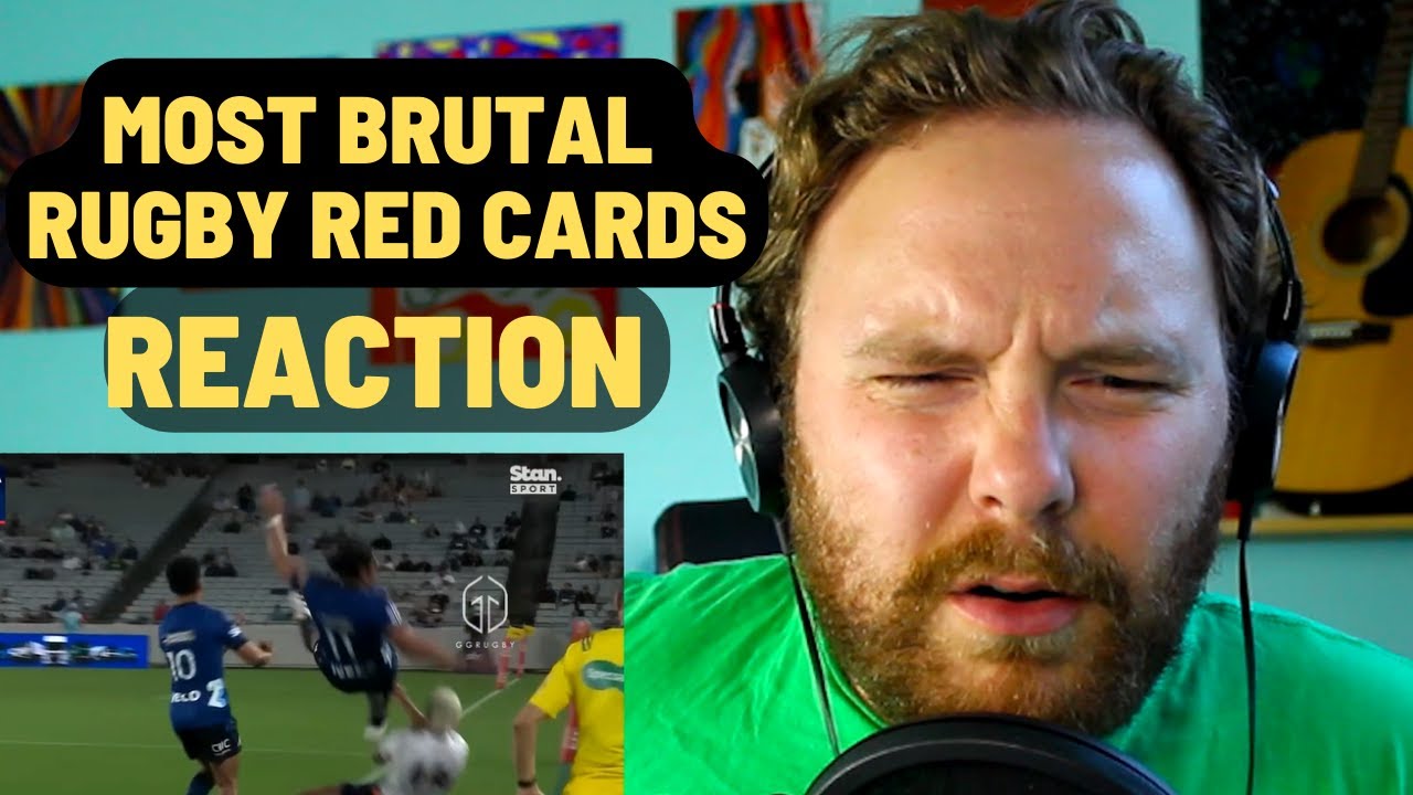 Hockey Fan REACTS to the MOST BRUTAL Rugby RED CARDS - YouTube