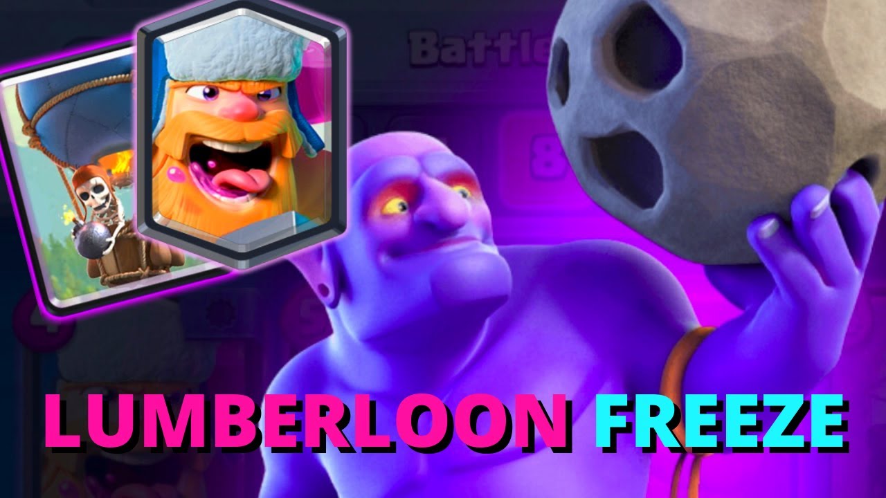 LUMBERLOON FREEZE - Epic Lumberjack Balloon Freeze Deck - CLASH ROYALE ...