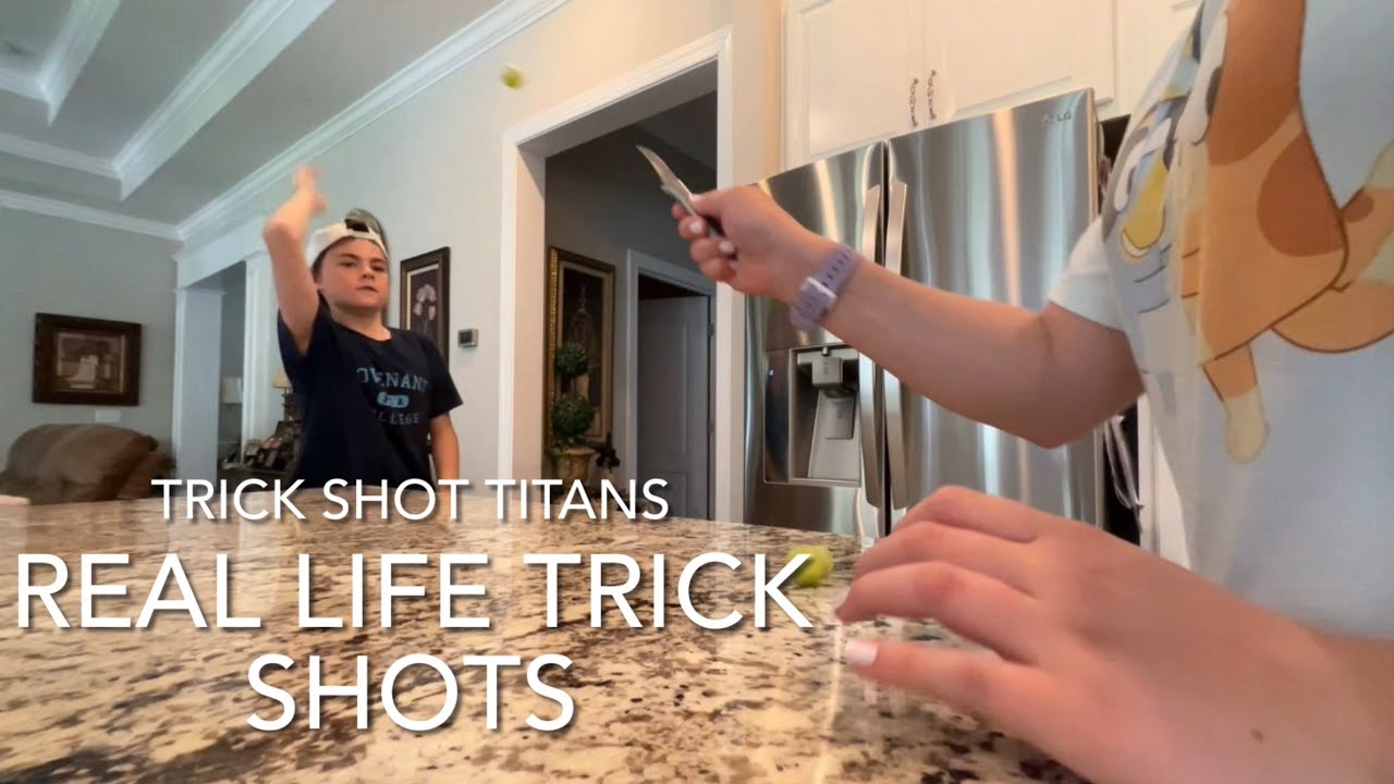 Real Life Trick shots! |Trick shot Titans| - YouTube