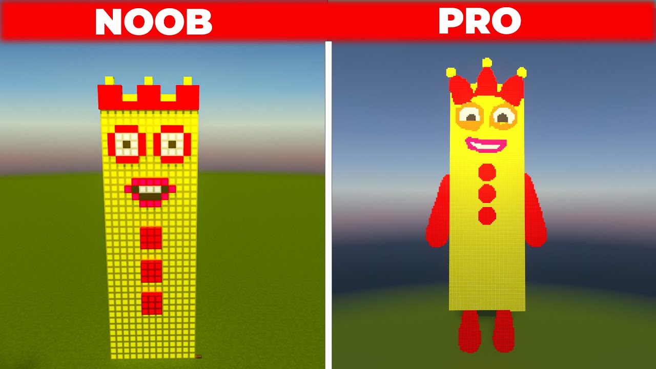 Numberblock 3 Noob vs Pro in Minecraft NUMBERBLOCKS - YouTube