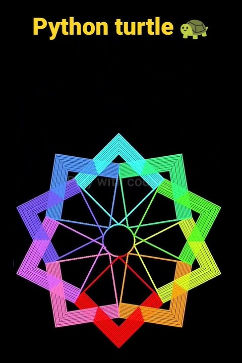 Make a amazing geometric graphics in python turtle #pythonturtle#python #codingstatus - YouTube