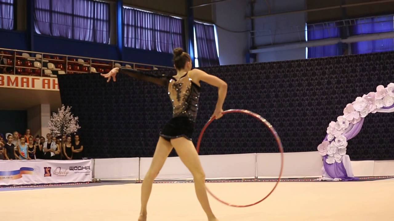 Anna Rizatdinova new hoop Ukrainian Nationals 2015 - YouTube