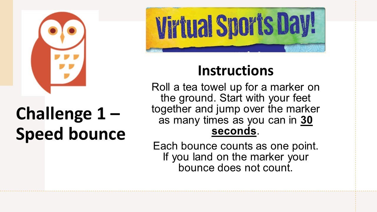 Challenge 1 Speed Bounce - YouTube