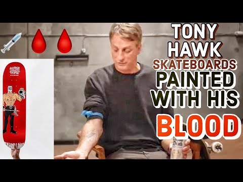 Tony Hawk Blood 🩸 Infused Skateboards - YouTube