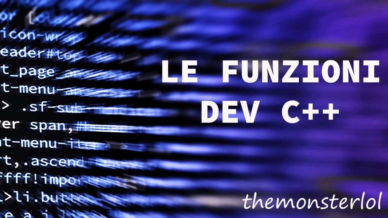 #1 DICHIARAZIONE E INIZIALIZZAZIONE DELLE FUNZIONI IN DEV C++ - YouTube
