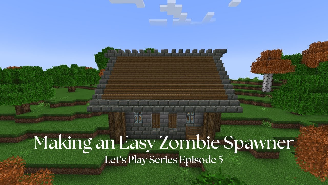 Making of an Easy Zombie Spawner | Minecraft | Let's Play 1.21 Episode ...