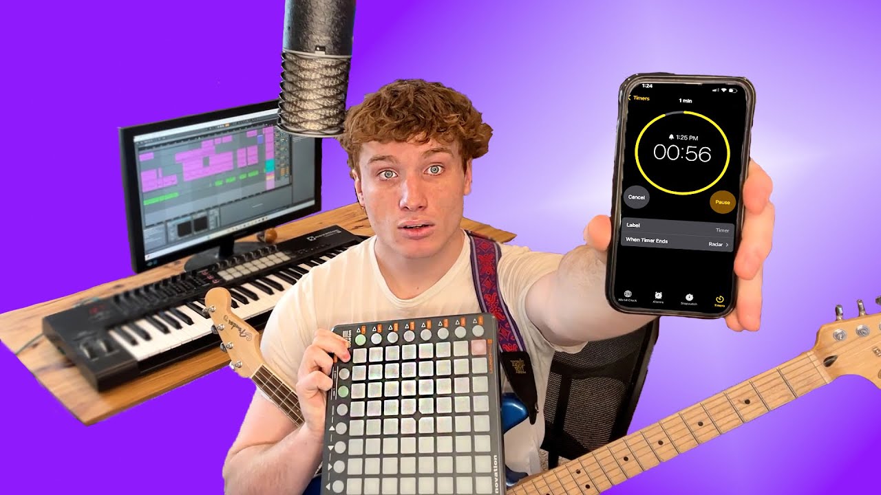 Making a Song In 1 Minute, 100 Minutes, 100 Hours - Challenge - YouTube