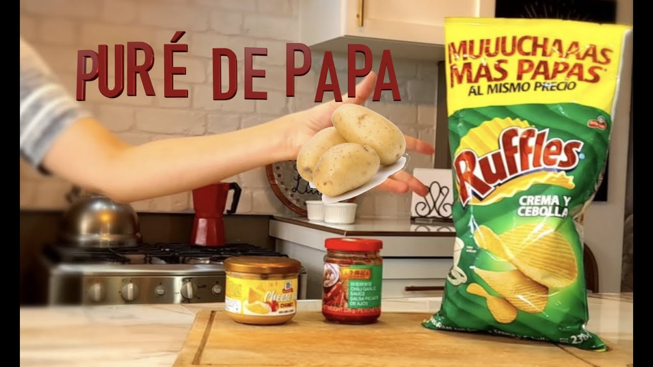 PURÉ de PAPA 🥔 FRITA RUFFLES ⎮ Probando una receta nueva # ...