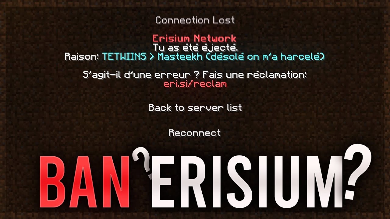 JE ME FAIS BAN D'ERISIUM? - YouTube