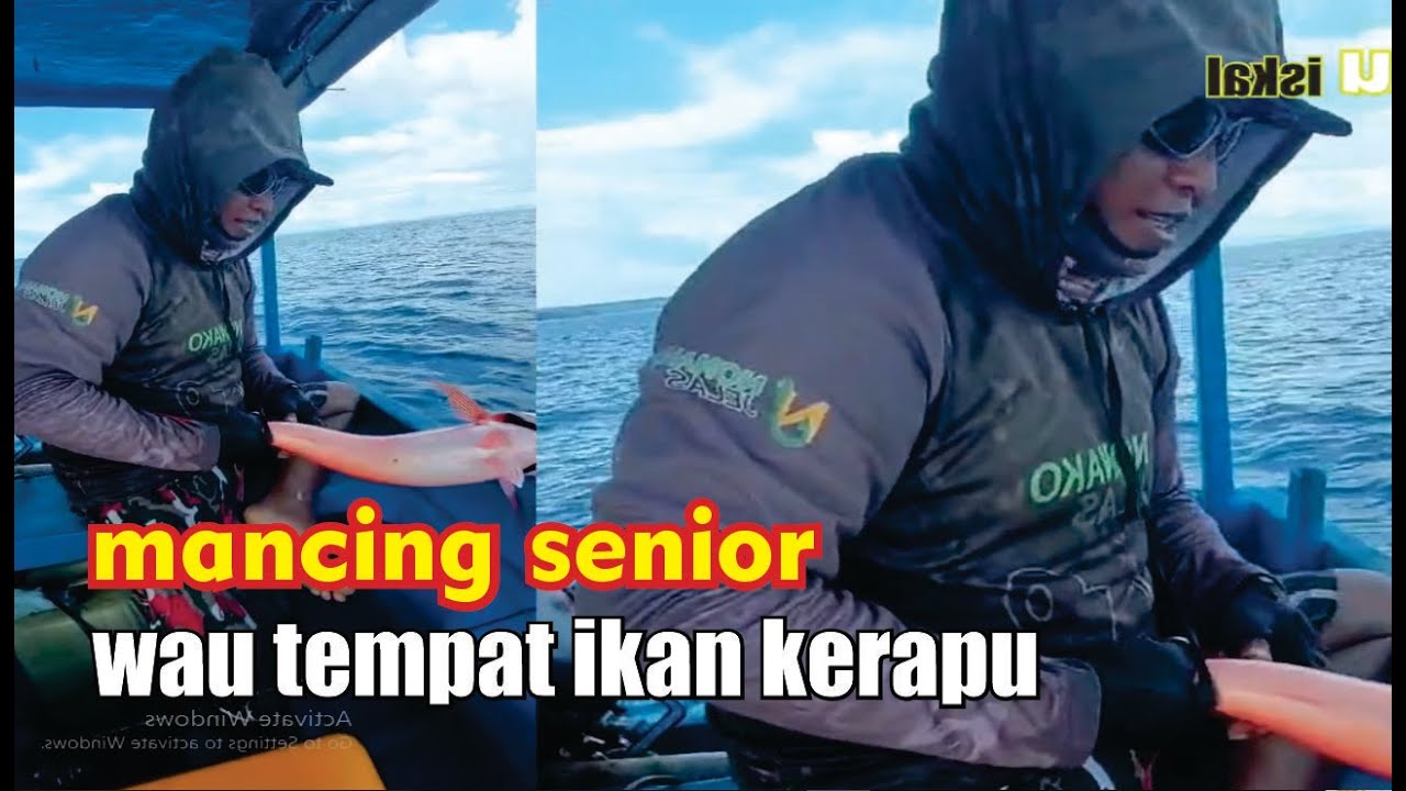 mancing wao ini tanda tanda markas ikan goropa atau ikan kerapau - YouTube