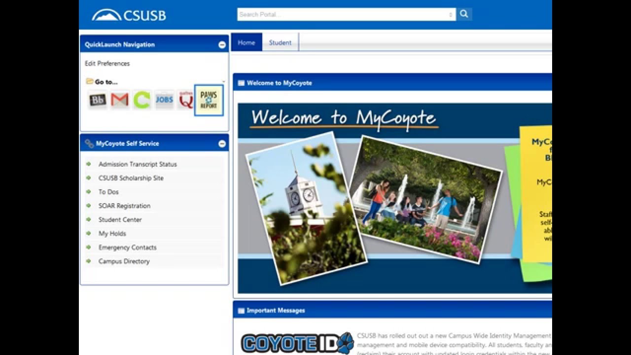 CSUSB New Login to View a PAWS Report - YouTube