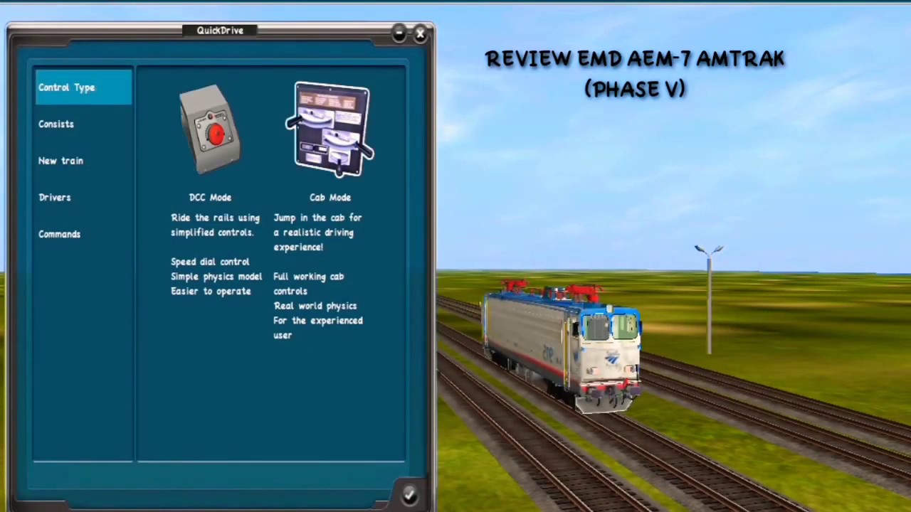 REVIEW ADDONS AMTRAK AEM-7 (PHASE V) - YouTube