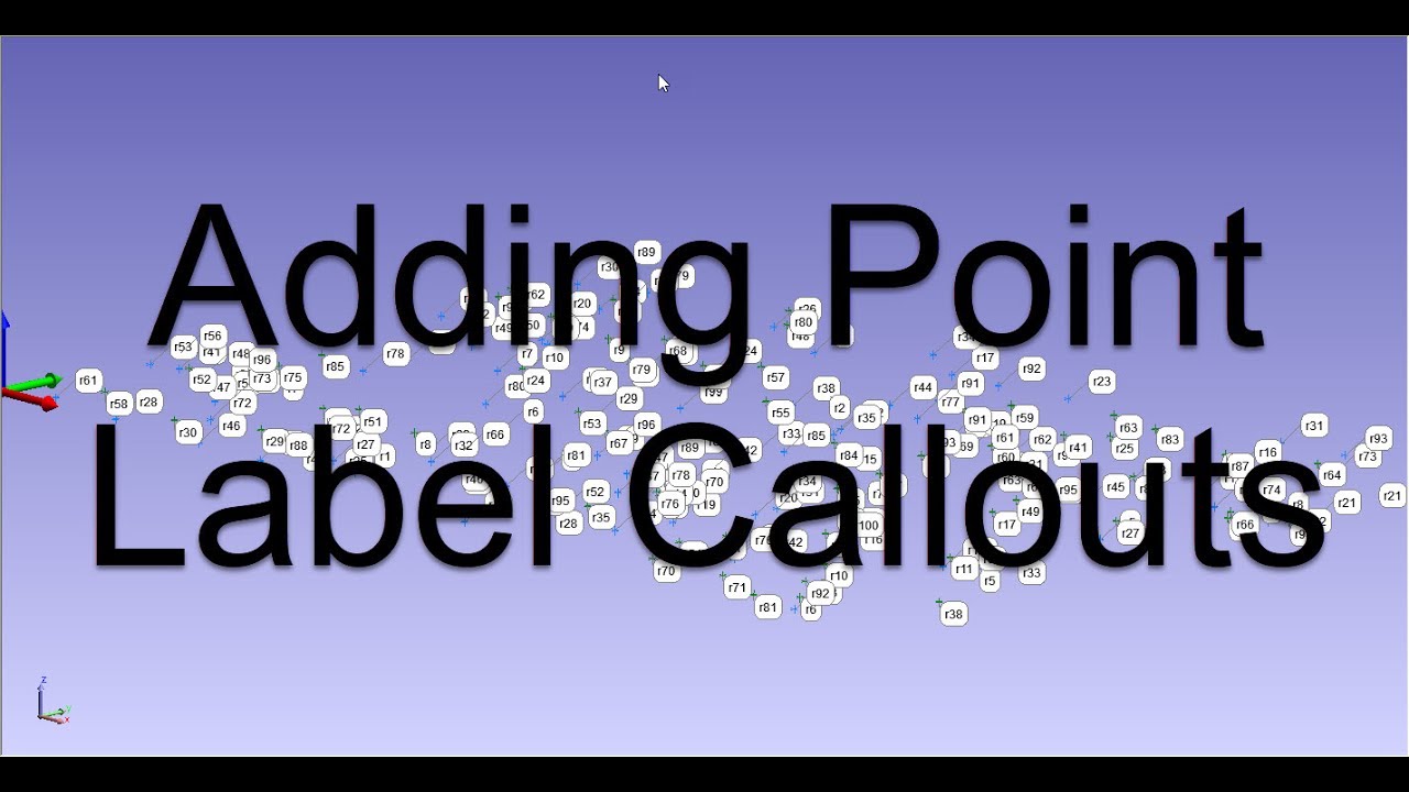 Adding A Point Label Callout View - YouTube