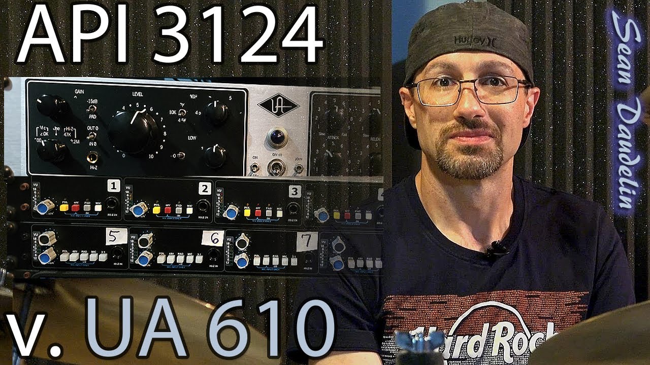API 3124 vs. UA 610 Preamp Shootout for Kick Drum - YouTube