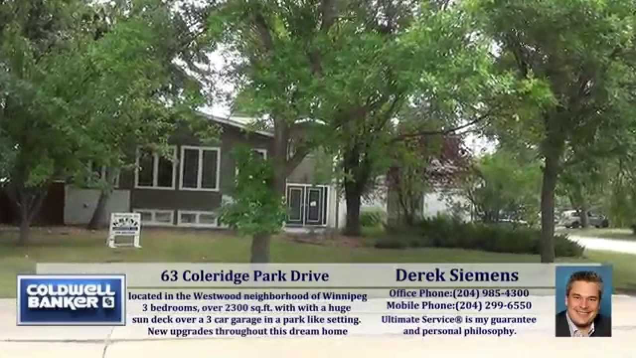 63 Coleridge Park Drive in the Westwood neighborhood of Winnipeg with ...