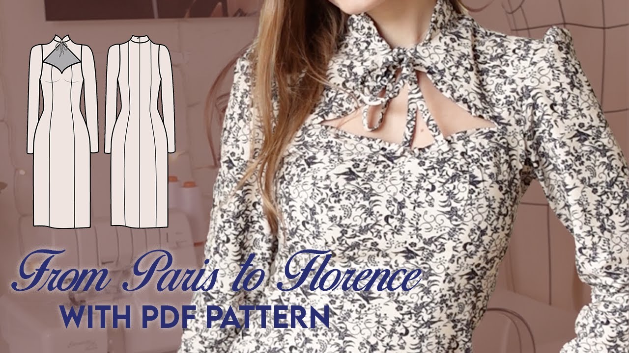 Tutoriel couture robe avec décolleté | Patron From Paris to Florence ...