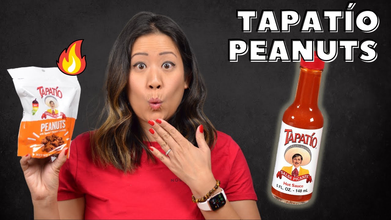 Tapatío Hot Sauce Peanuts Spicy SNACK Review from the US - YouTube