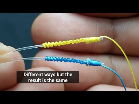Two very easy ways to make an FG knot | fishing knots channel - YouTube