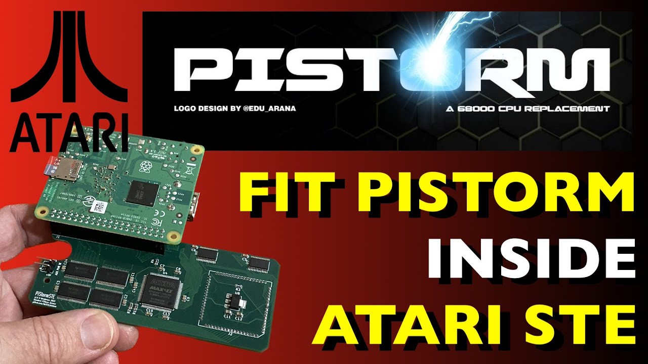 PiStormSTE: a new PiStorm board that fits inside the STE - YouTube