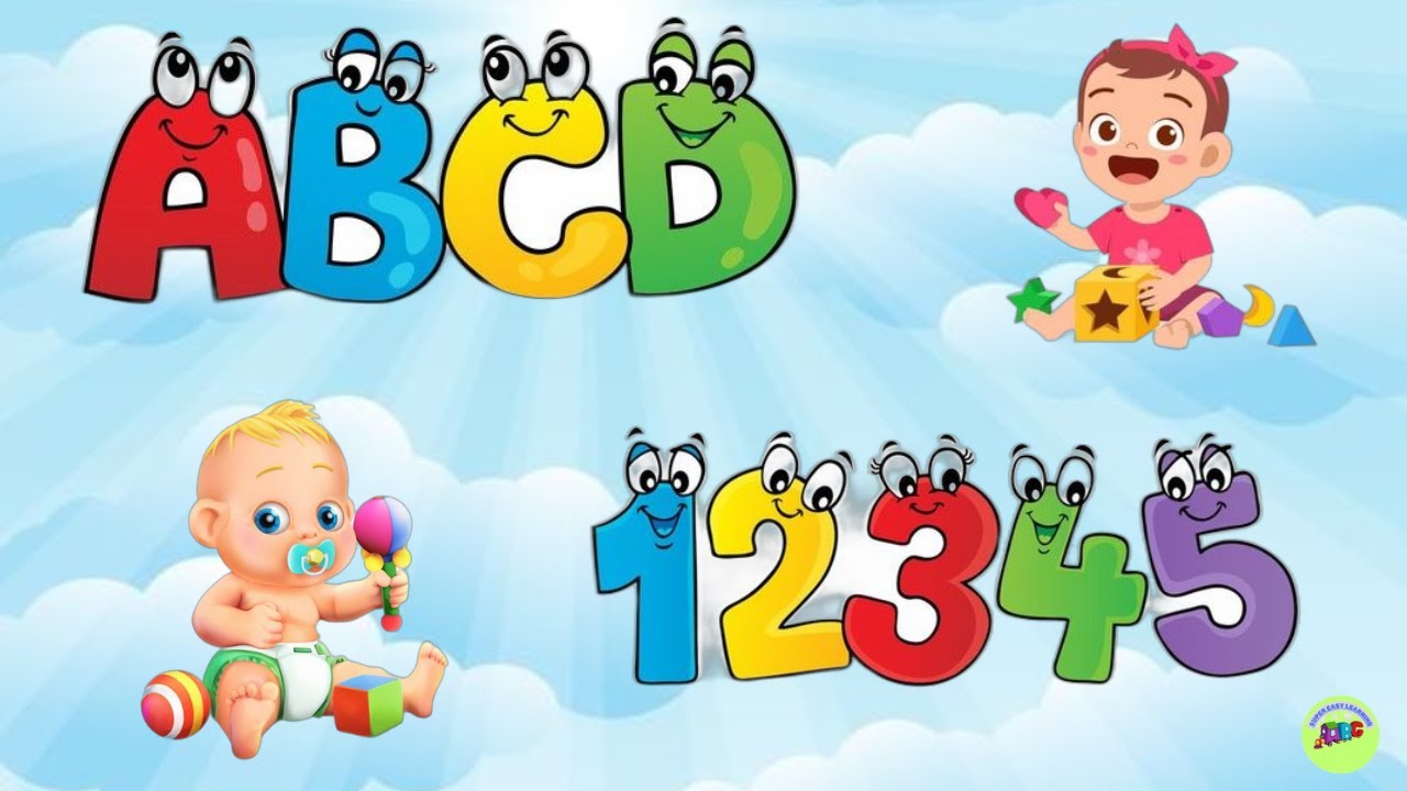 Easy learning ABC and 123 | ABC Song | ABC Phonics Song | Nursery ...