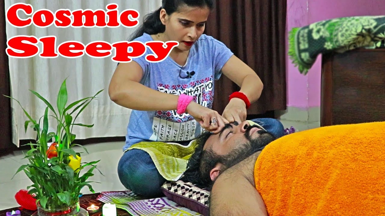 ASMR Cosmic barber Sleepy Head Massage | Ear Massage | Neck Massage ...