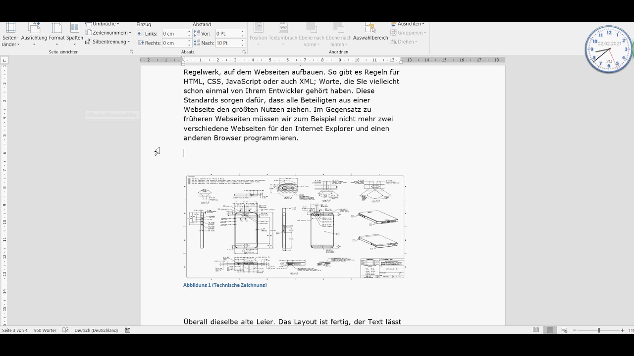 Word - Eine Seite im Querformat - YouTube