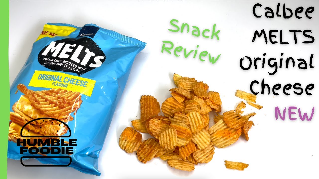 Calbee Melts Original Cheese Crisps Chips Snack Review Exclusive - YouTube