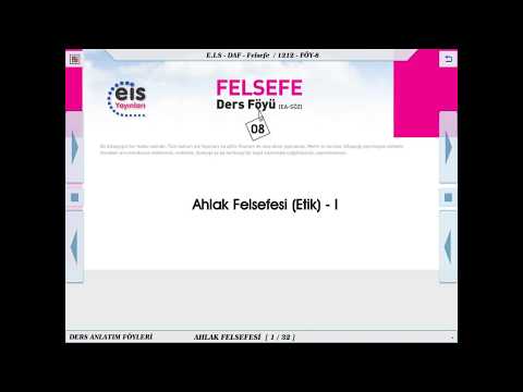 Felsefe  - Ahlak Felsefesi 1 🤔