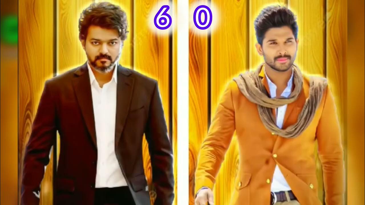 Vijay Thalapathy 🆚 Allu Arjun Full Comparison Video | Movies Comparison video - YouTube