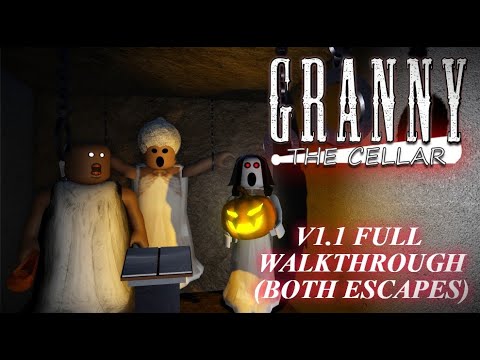 Roblox Granny The Cellar - Both Escapes FULL WALKTHROUGH (NO COMMENTARY ...