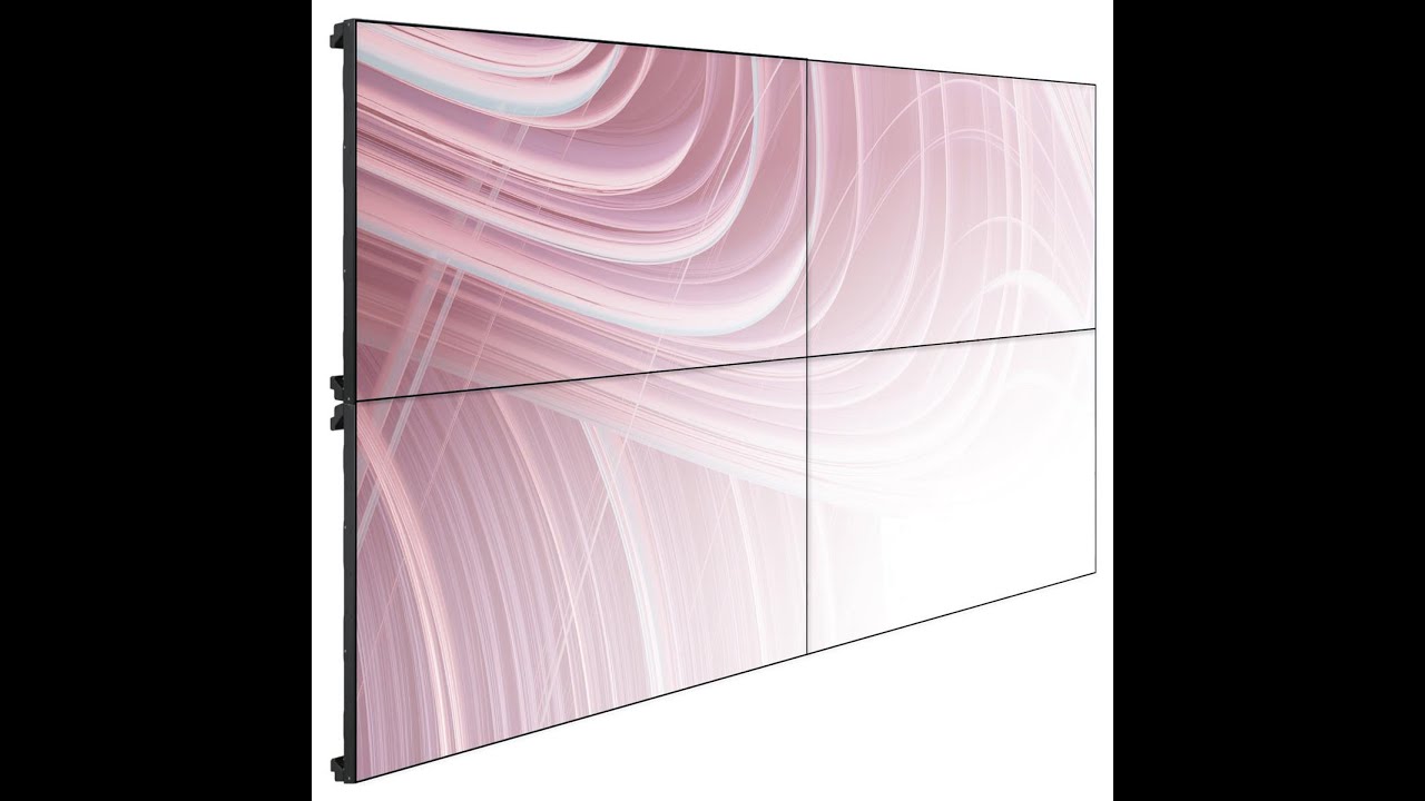 LCD Monitor 55inch 3.5mm bezel, 3x3,2x2,1x2,2x1,4x4 Video Wall Display ...