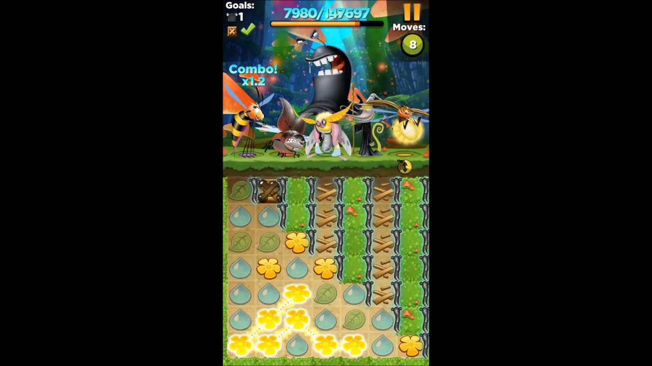 Best fiends level 490 walkthrough ios android gameplay HD - YouTube
