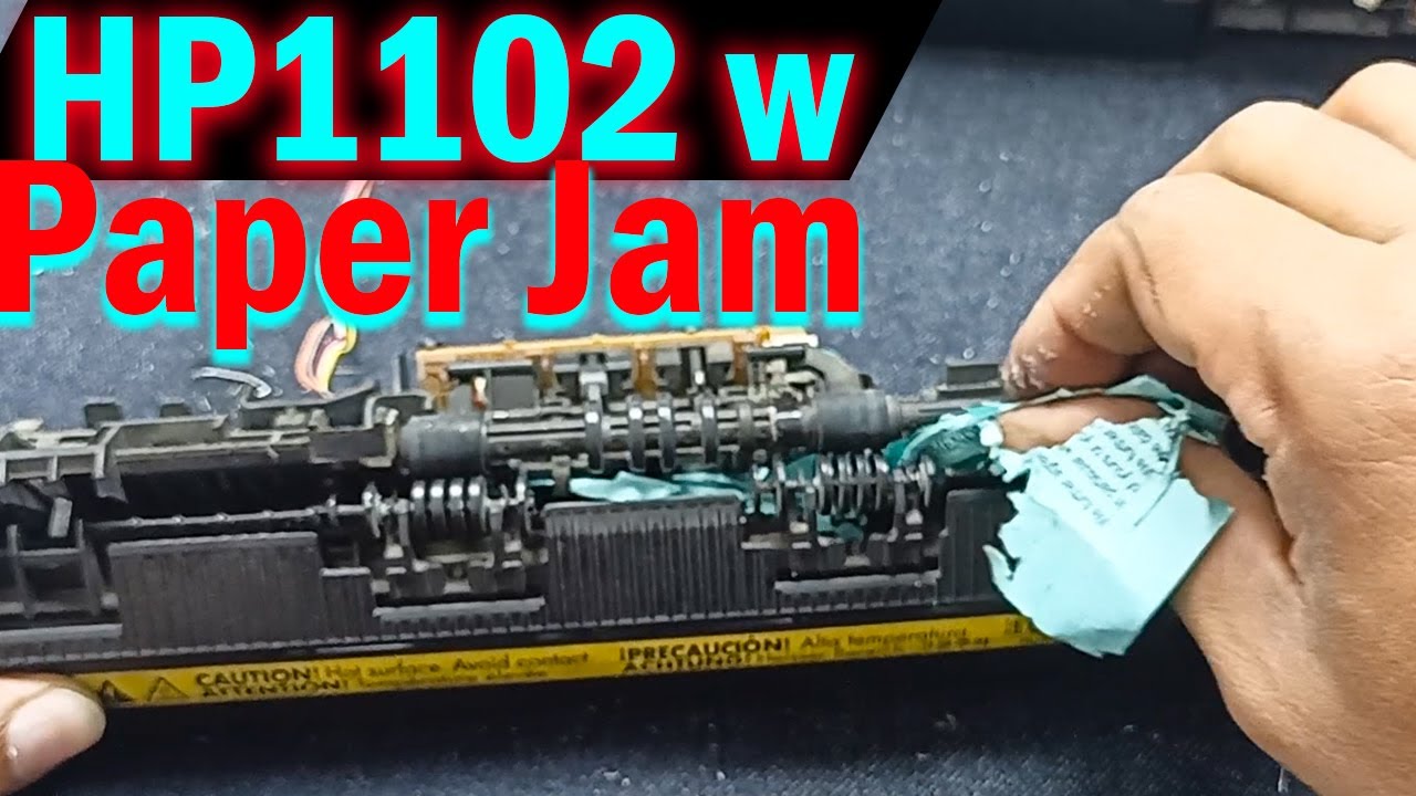 How to fix paper jam problem Hp laser jet 1102w printer || paper jam Hp ...