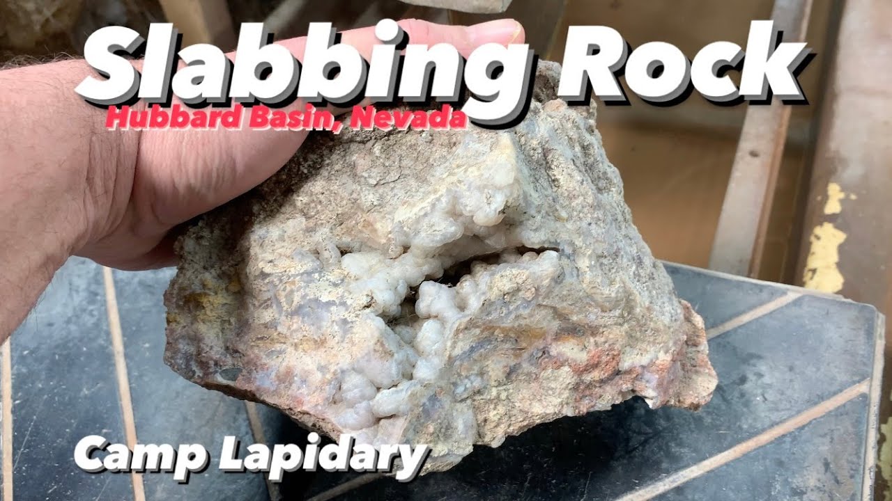 Slabbing Rock from Hubbard Basin, Nevada - YouTube